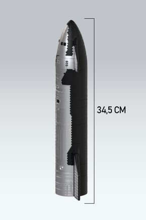 Starship S28 SpaceX – Modelo 3D com 34,5 cm